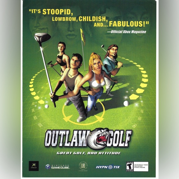 Outlaw Golf | Art | 202 Outlaw Golf Video Game Stoopid Lowbrow Childish ...